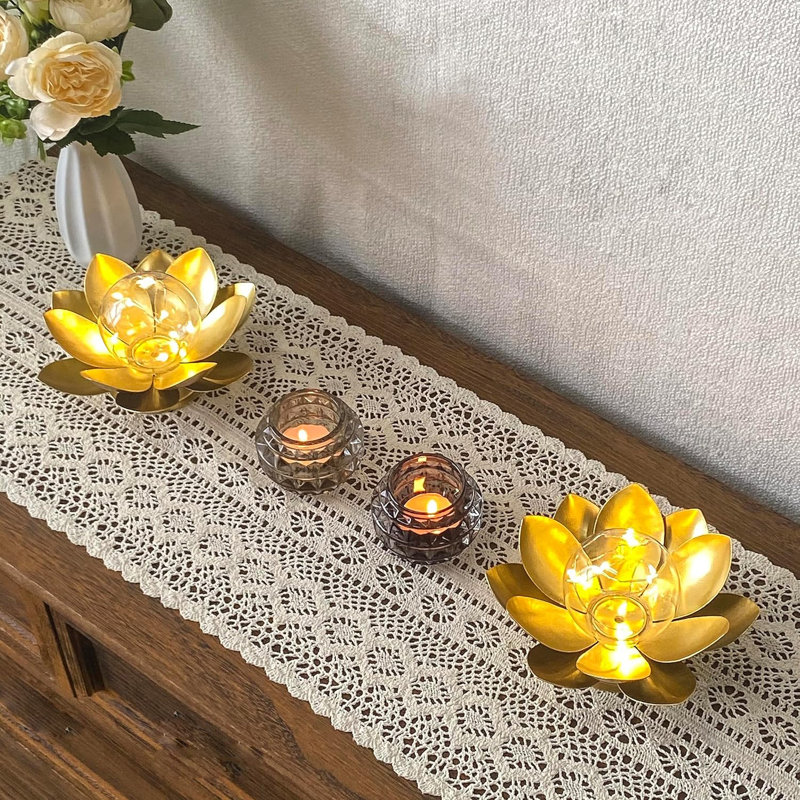 Mercer41 Golden Lotus Table Lamp | Wayfair